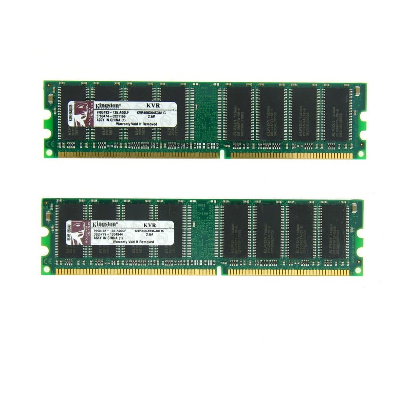 Kingston 1GB 1pc PC3200 DDR 400Mhz 184Pin DIMM RAM Desktop Memory DDR1 ...