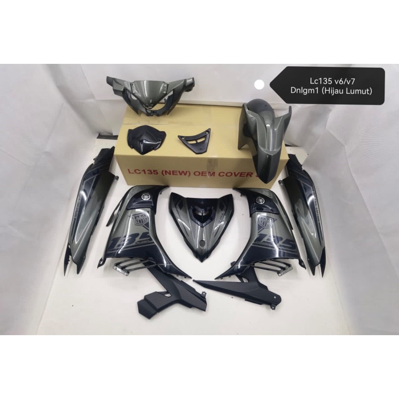 YAMAHA LC135 V6 V7 LC Full Body Cover Set Coverset Bodyset SIAP STICKER ...