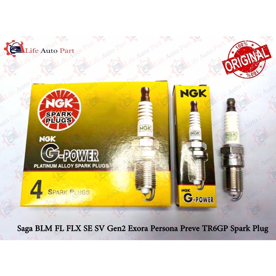 Original NGK Spark Plug Saga BLM FL FLX SE SV Gen2 Exora Persona Preve ...