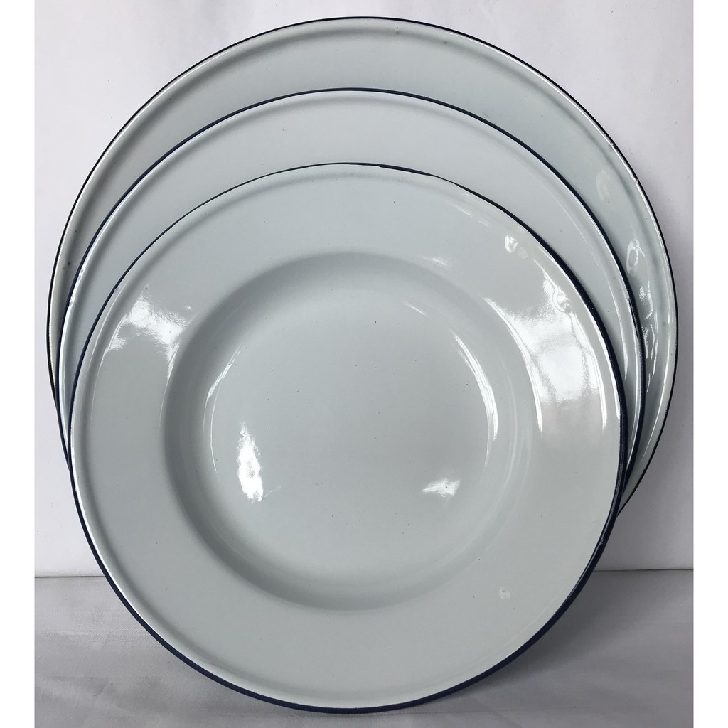 Enamel Pinggan Ayam Pinggan Saduk / Enamel Dinnerware Rice Plate (READY ...
