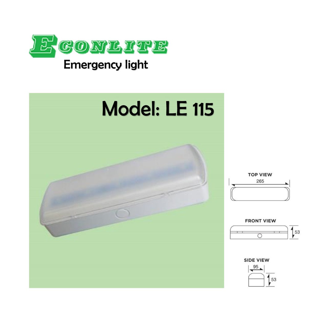 ECONLITE LE115 EMERGENCY LIGHT | Shopee Malaysia