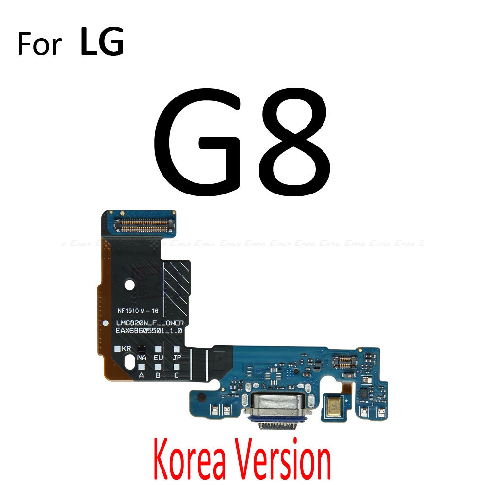 Power Charging Connector Plug Port Dock Board With Mic Flex Cable For LG G5 G6 Plus G7 G8 G8X ...