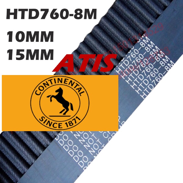 760-HTD8M Timing belt length 760mm width ( 10mm / 15mm ) pitch 8mm ...