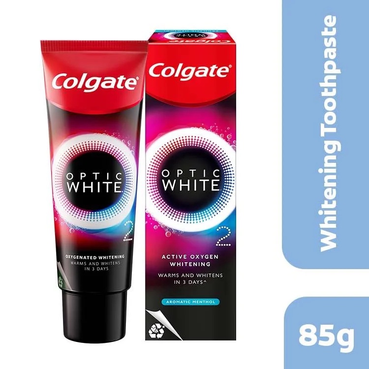 Colgate Optic White O2 Aromatic Menthol Whitening Toothpaste 85g (G ...