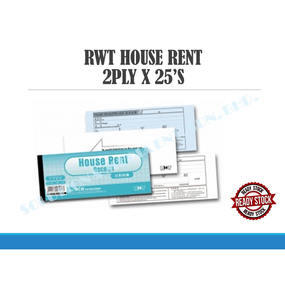 RWT House Rent Receipt | Shopee Malaysia
