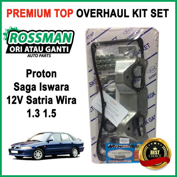 Proton Saga Iswara 12V Satria Wira 1.3 1.5 Engine TOP Overhaul Gasket ...