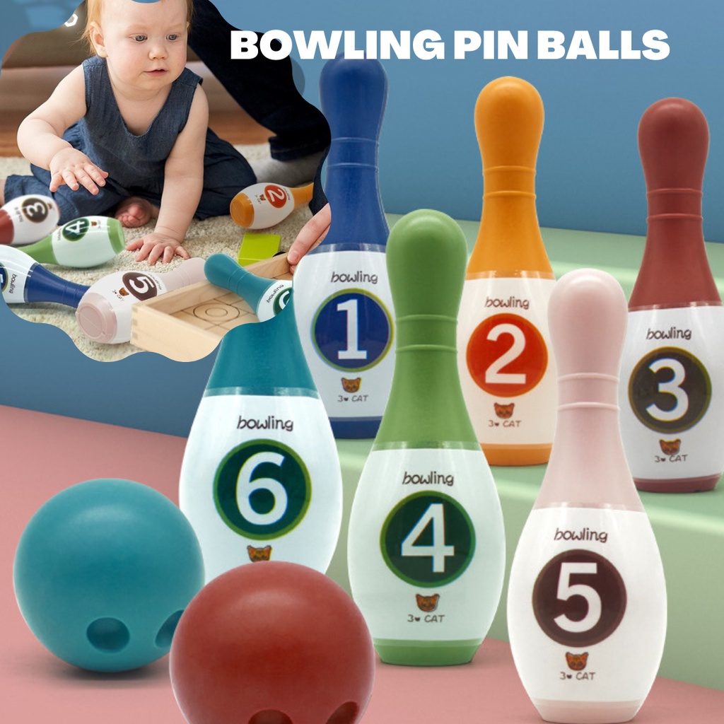 Kids bowling Games Pins Balls Sport Toy 3-6 Year Old Indoor & Outdoor ...