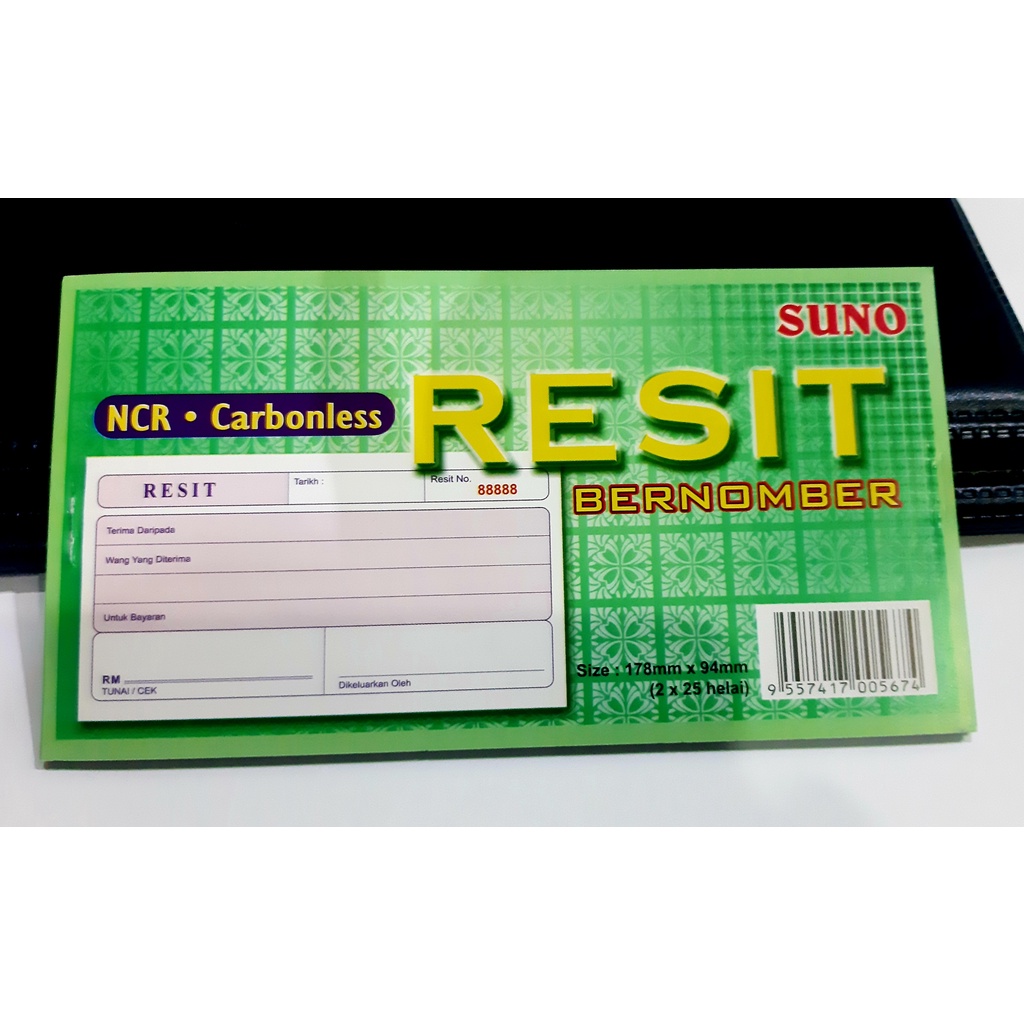 SUNO NCR Buku Resit 25 sheets x 2 lapis ( code5674) / Official Receipt ...