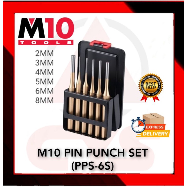 [100% ORIGINAL] M10 TOOLS PIN PUNCH SET (PPS-6S) BRAND SINGAPORE ...