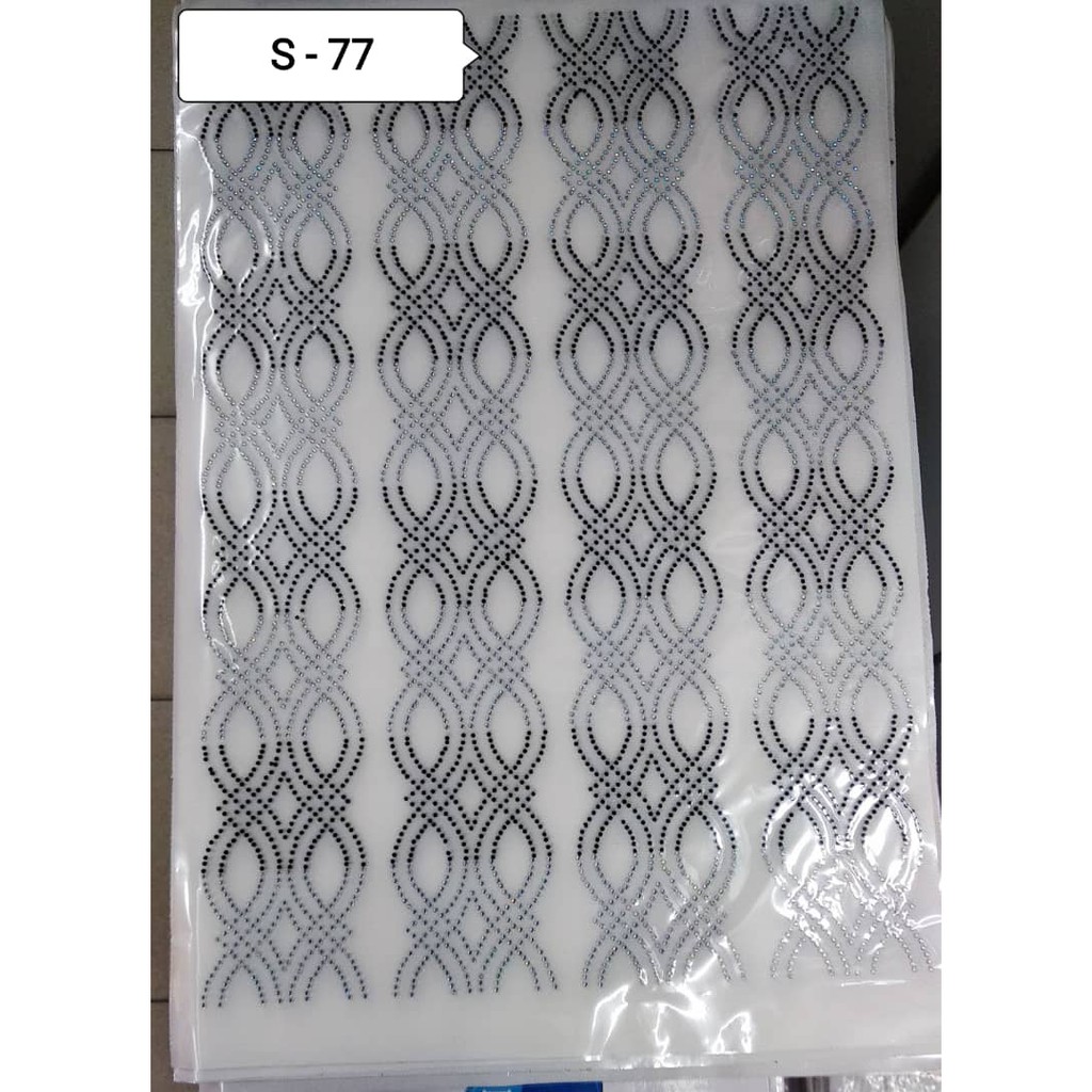 Sticker Manik Tampal Aksessori Hotfix Untuk Tudung Shawl,Bawal, Baju ...