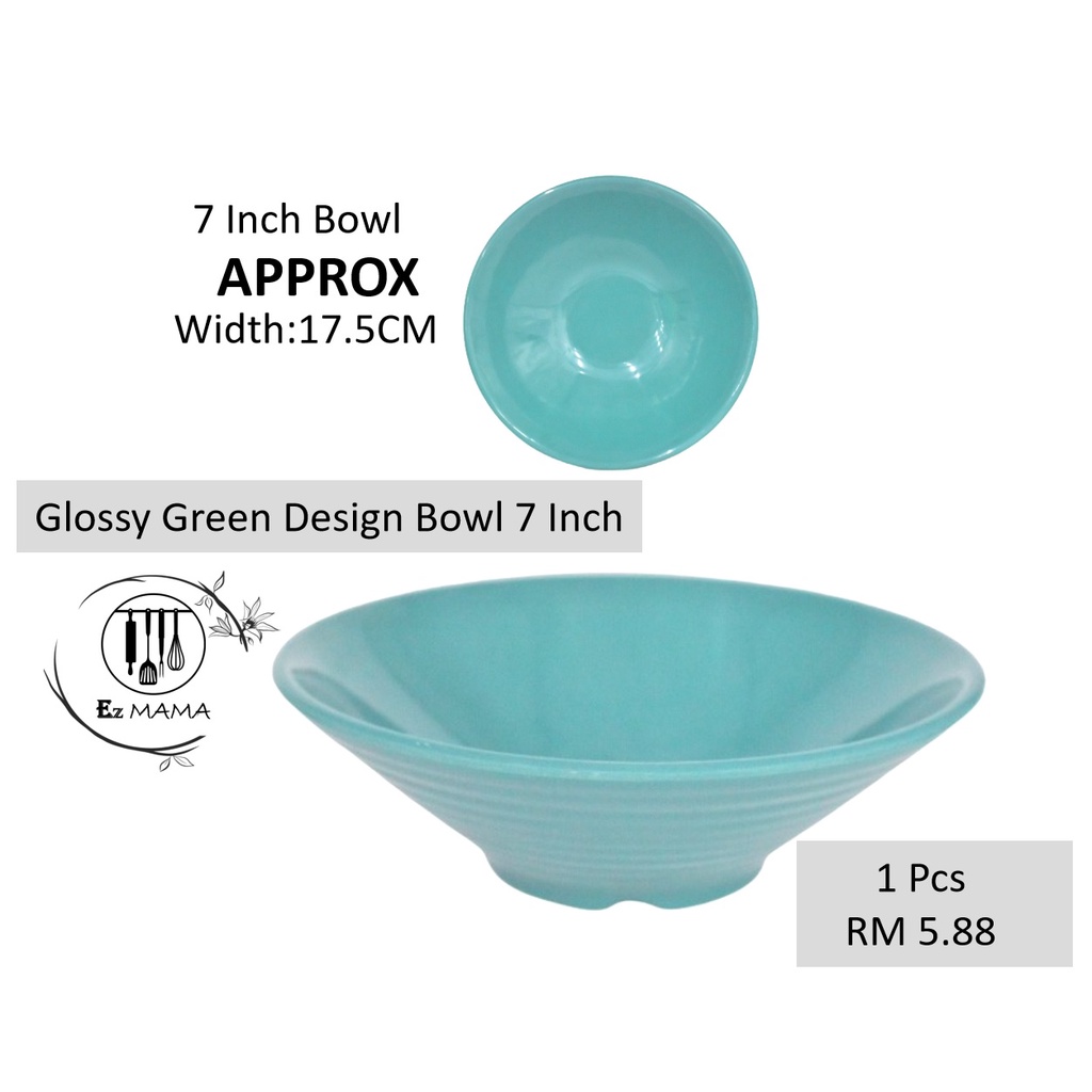 Green Series Tableware Set Melamine Plate Set Pinggan Mangkuk Plastik ...