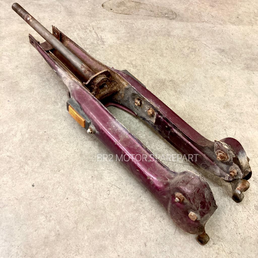 HONDA FAME GB6 FRONT FORK - MAROON ORIGINAL ( SECOND HAND ) | Shopee ...