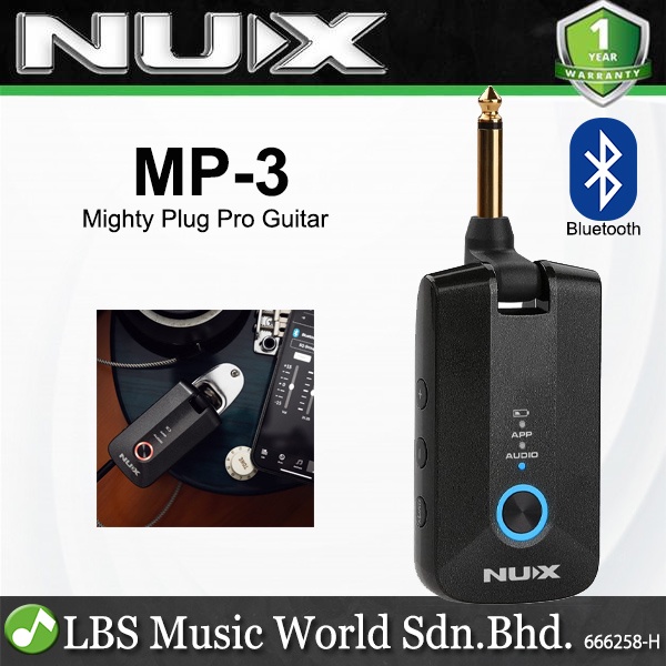 Nux Mighty Plug MP-2 MP-3 Silent Guitar and Bass Amp Modeller Headphone ...