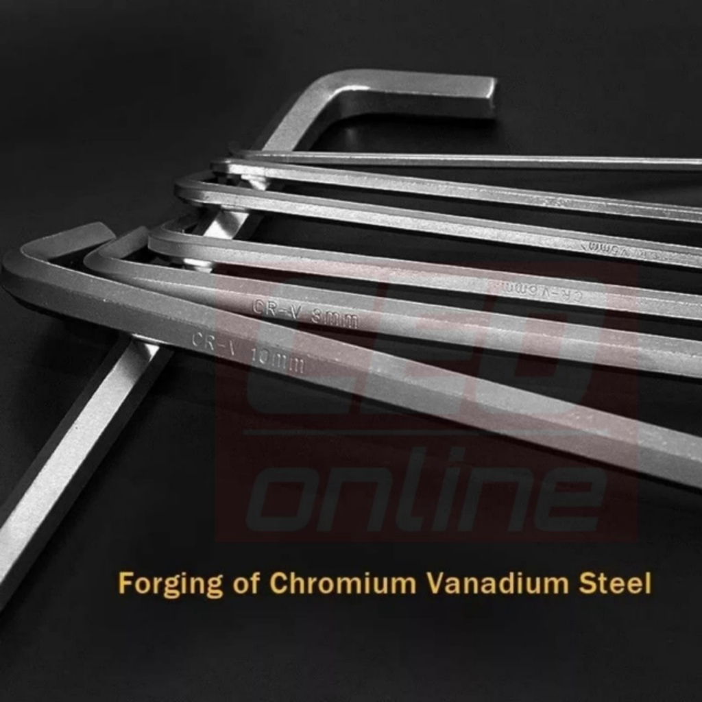 CEO 🇲🇾 9Pcs Allen Key Flat Hexagon Wrench Metric Size Allen Key Short ...