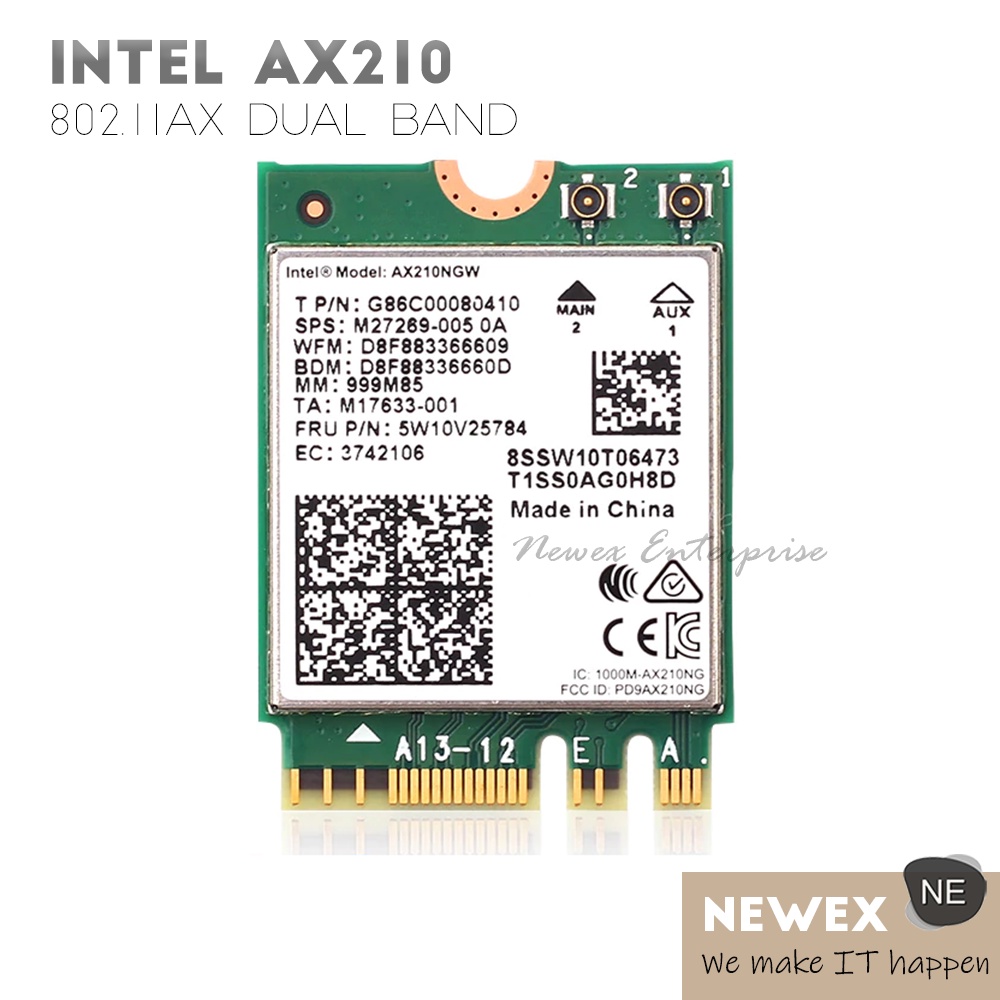 Intel Wi-Fi 6 AX200 AX201 | 6E AX210 AX211 | Killer 1650X | AX411 802.11ax Dual Band MU-MIMO ...