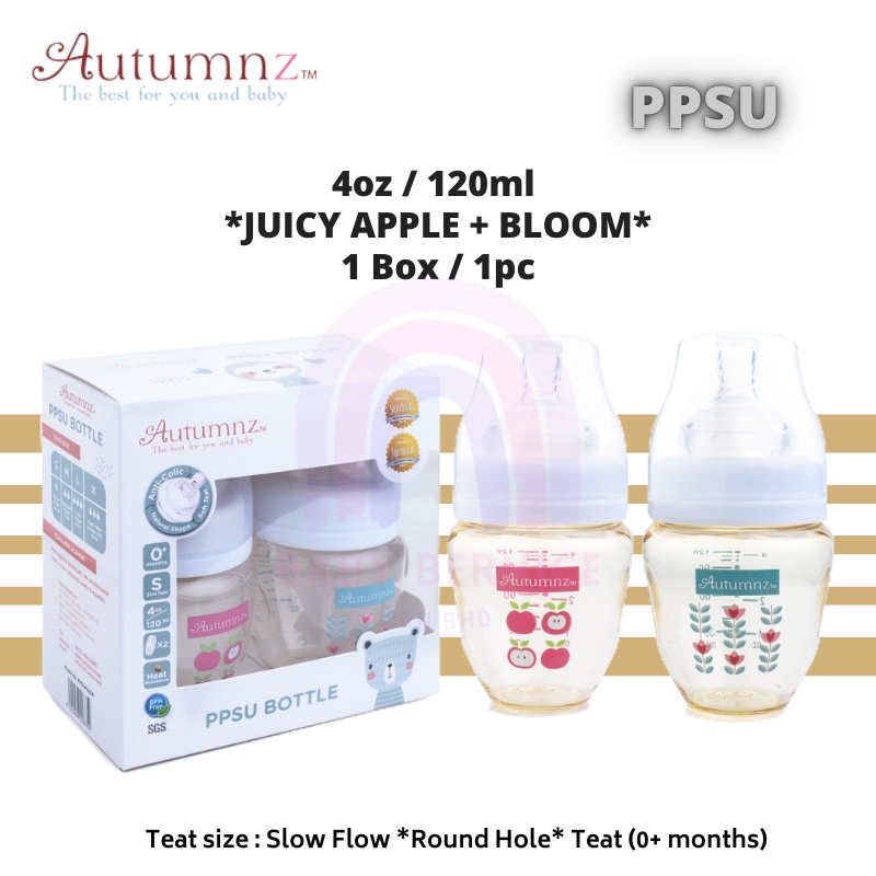 AUTUMNZ *PPSU Wide Neck Feeding Bottle* 4oz 8oz 10oz Botol Susu PPSU | Shopee Malaysia