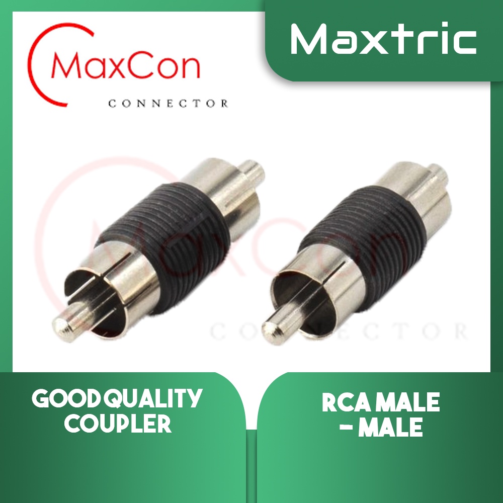 Maxcon RCA MALE TO MALE COUPLER / CONNECTOR / JOINER - EA-48 | Shopee ...