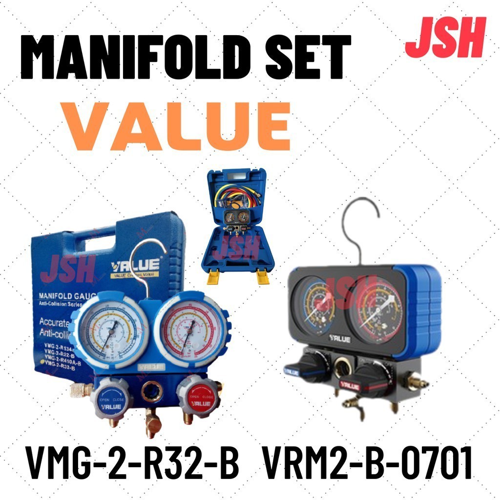 MANIFOLD SET VALUE VMG-2-R32-B/VRM2-B-0701 AIR COND SPARE PARTS ...