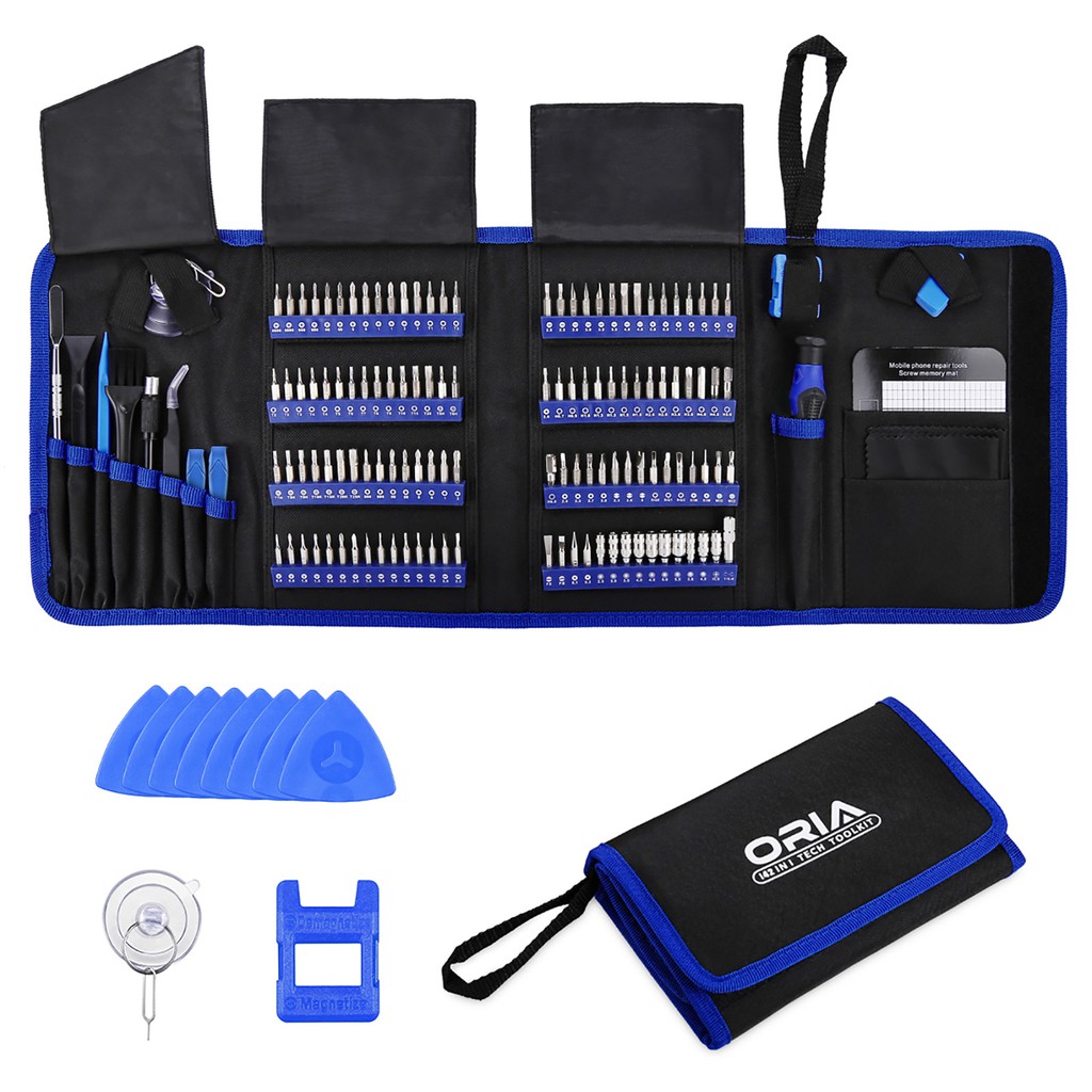 ORIA 142 in 1 Precision Screwdriver Kit with 120 Screwdrivers Bits for ...