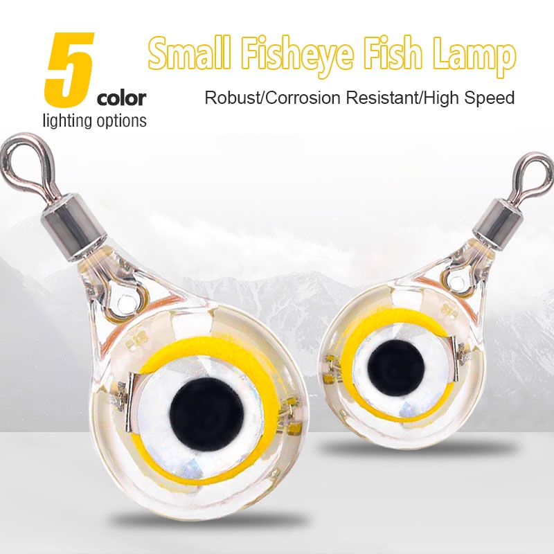 Mini LED Fishing Lure Night Light Battery Powered Glow Underwater ...