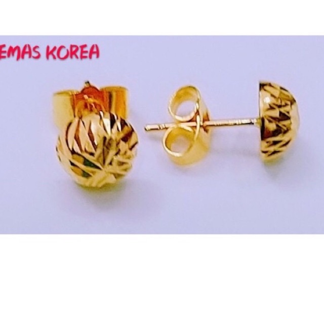 Subang Emas Bangkok Persis Emas Tulen 916 Pos Setiap Hari | Shopee Malaysia