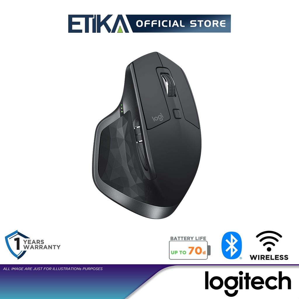 LOGH Logitech MX Master 2S - Graphite | Wireless Bluetooth Mouse | 910 ...