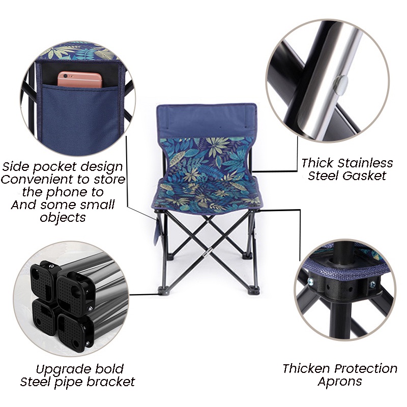 JDEX Foldable Camping Chair Travel Folding Chair Beach Hiking Picnic ...