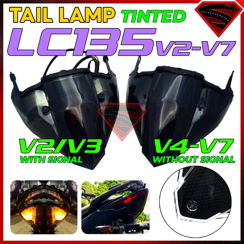 TAIL LAMP TAIL LIGHT LAMPU BELAKANG YAMAHA LC 135 NEW / LC135 V2 - V7 TINTED VISS / TAIL LAMP ...