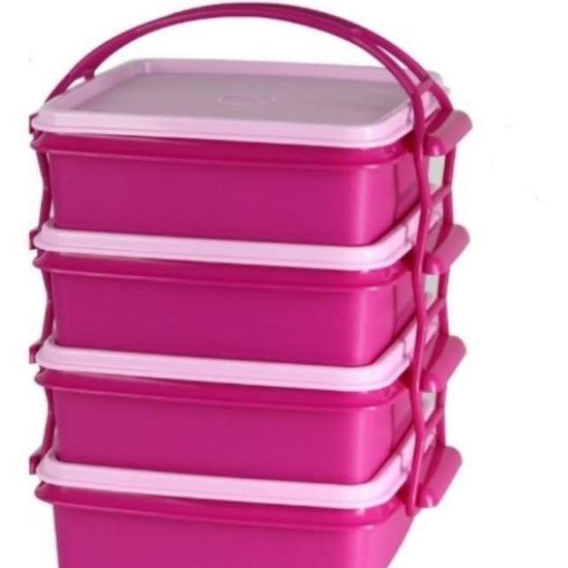 (Ready Stock)Tupperware Small Purple/Pink Goody Container Lunch Box ...