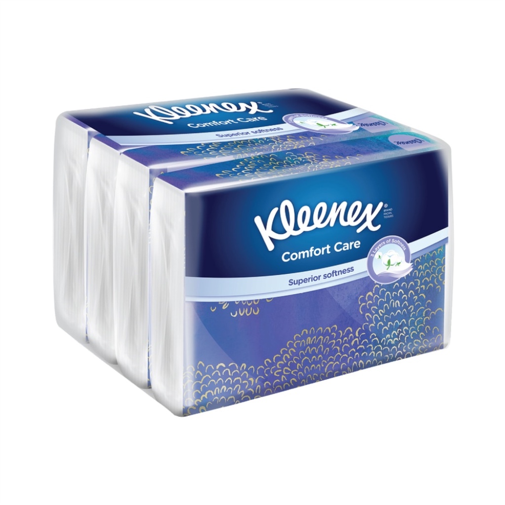 KLEENEX Natural Face Tissues Soft Pack 4 x 50's | Shopee Malaysia