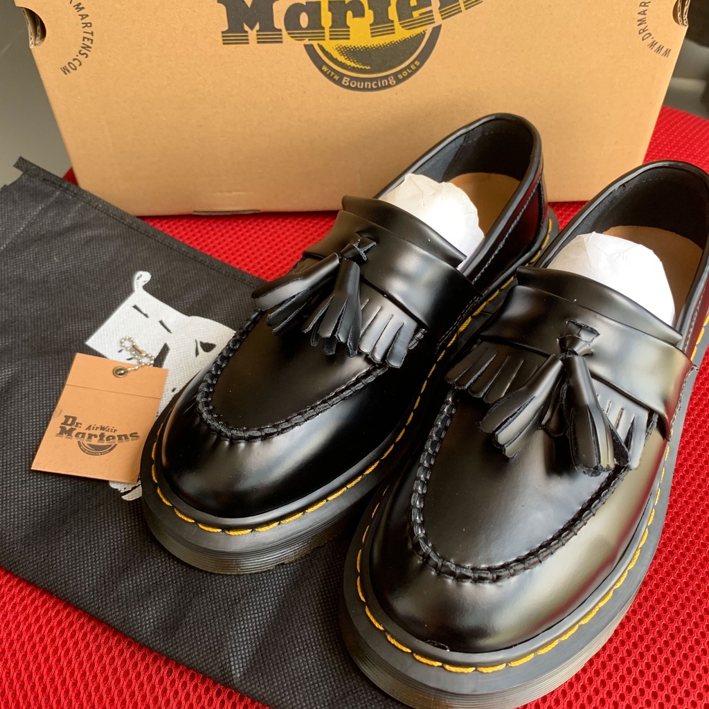Dr.Martens Adrian Tassel Leather Loafers Genuine Leather Men and Women ...
