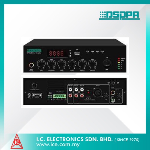 DSPPA MP60UB (60W) Mini Digital Mixer Amplifier With USB & Bluetooth | Shopee Malaysia