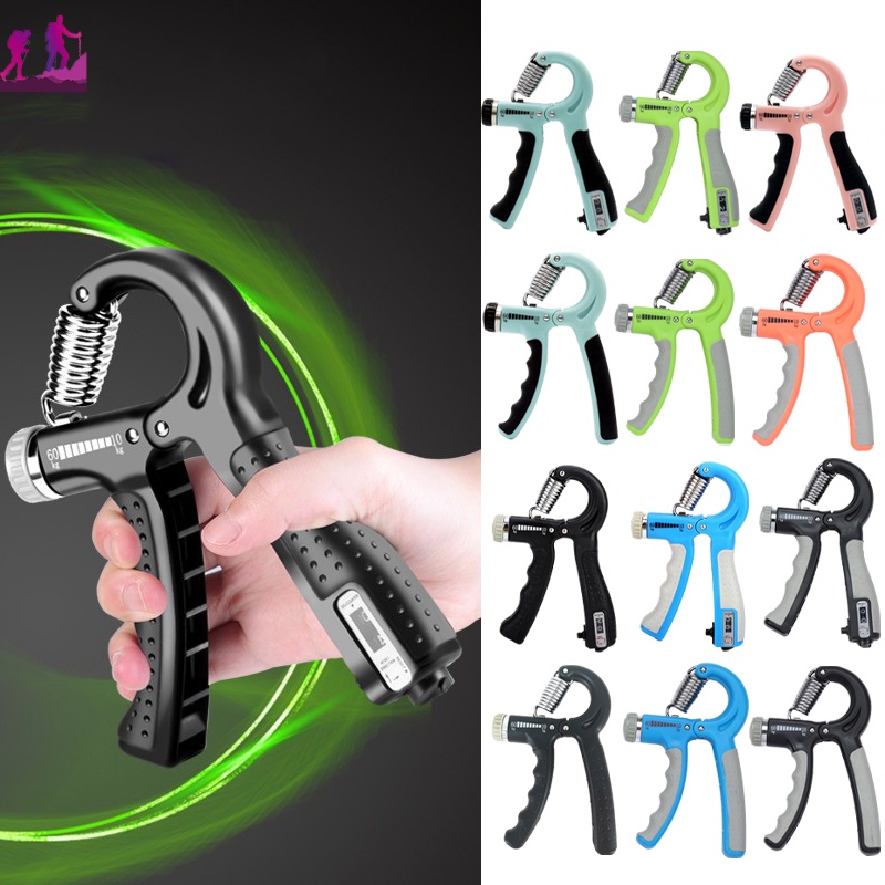 Adjustable Heavy Gripper Fitness Hand Exerciser Grip FatGrip Wrist ...