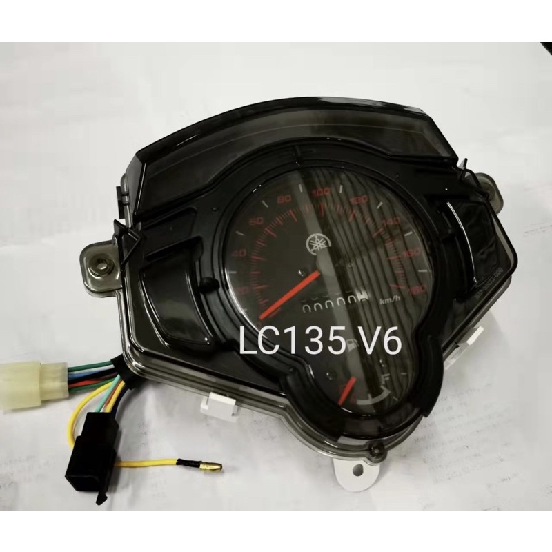 YAMAHA LC135 NEW V6 V7 METER ASSY COMPLETE RED COLOR DESIGN (SUMO) 55D ...
