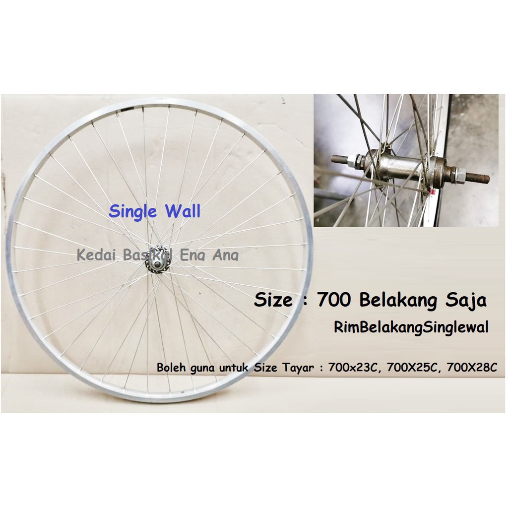 Rim Fixie 700 single wall , double wall , gear , single speed sesuai ...