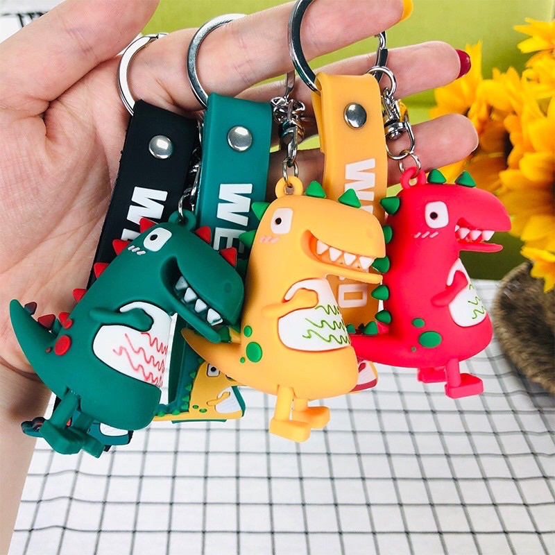 Super Cute Dinosaur Keychain with Rope - Beautiful Product | Shopee ...