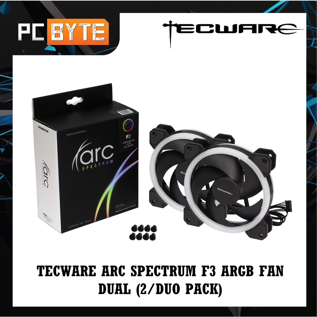 TECWARE Arc Spectrum F3 ARGB Fan Dual (2 Pack) | Shopee Malaysia