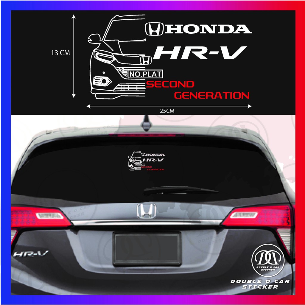 [Ready stock]HONDA HRV SECOND GENERATION LINE SHAPE High Grade Sticker ...
