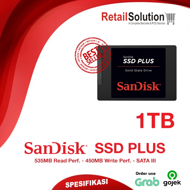 Ssd PC Laptop Mini PC - Sandisk SSD Plus 1TB 1TB SATA 2.5" Warranty | Shopee Malaysia