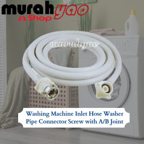 1.5M-5M Washing Machine Inlet Hose Washer Pipe Connector Screw with A/B ...