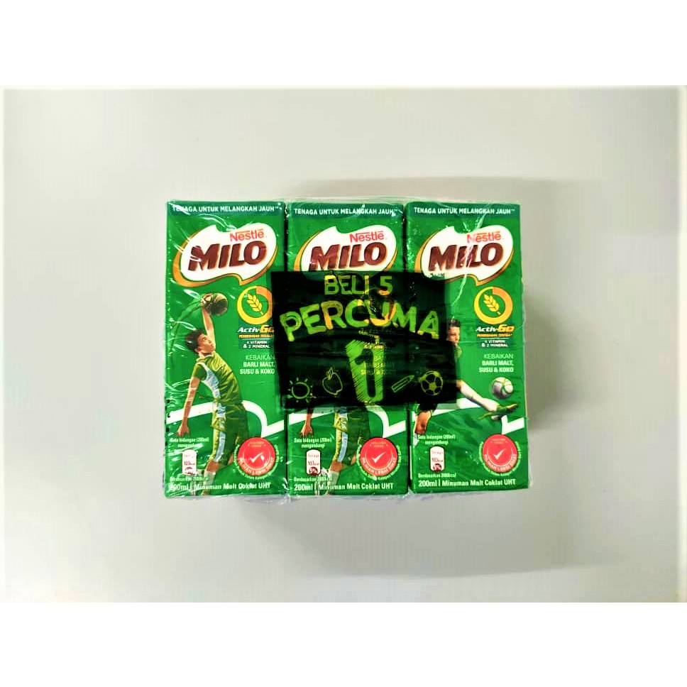 Milo Uht 200MLx6 Beli 5 Percuma 1 | Shopee Malaysia