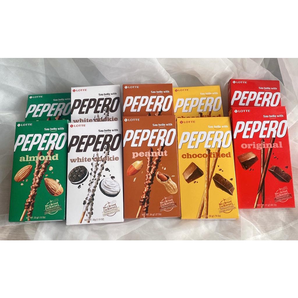 Lotte Pepero Assorted Flavors 32-50g (Made in Korea) | Shopee Malaysia