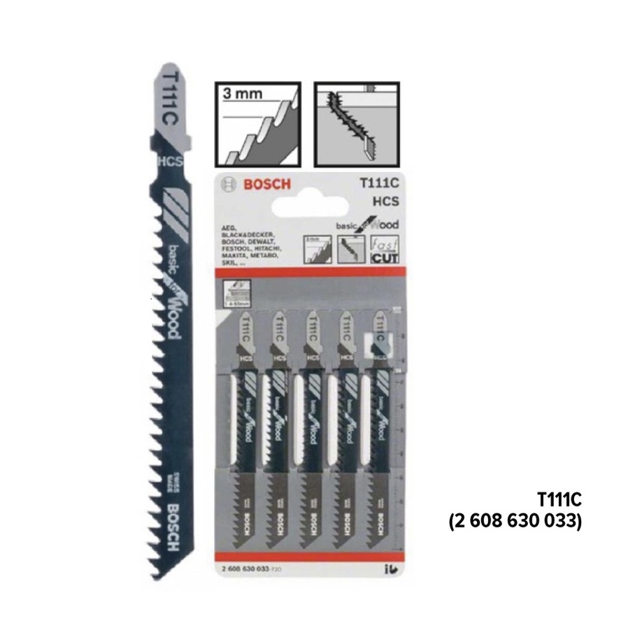SEMENYIH BOSCH Jig Saw Blade T101AO | Shopee Malaysia