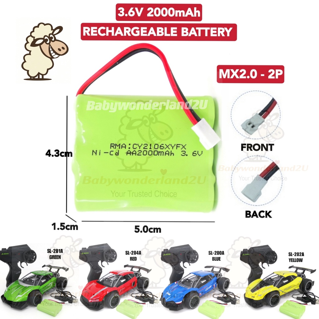 Bateri Kereta Kontrol RC Remote Control Car Rechargeable Battery USB ...