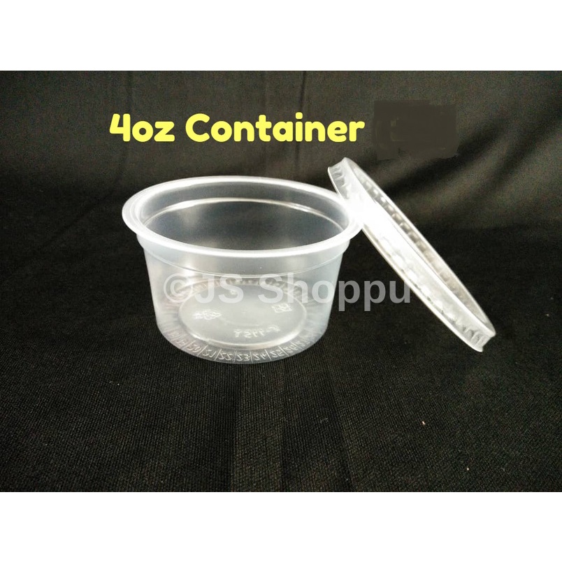 EC / BX 4oz Round Container (100pcs±) / Disposable Plastic Food ...