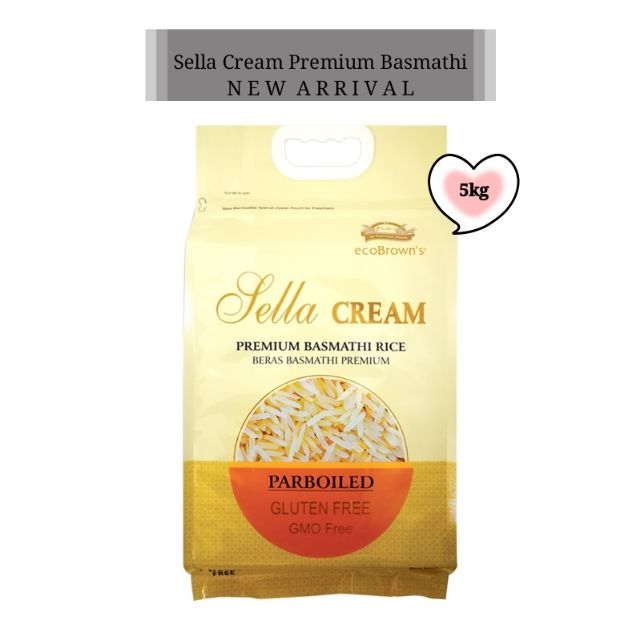 ecoBrown's Sella Cream Premium Basmathi Rice 5kg | Shopee Malaysia