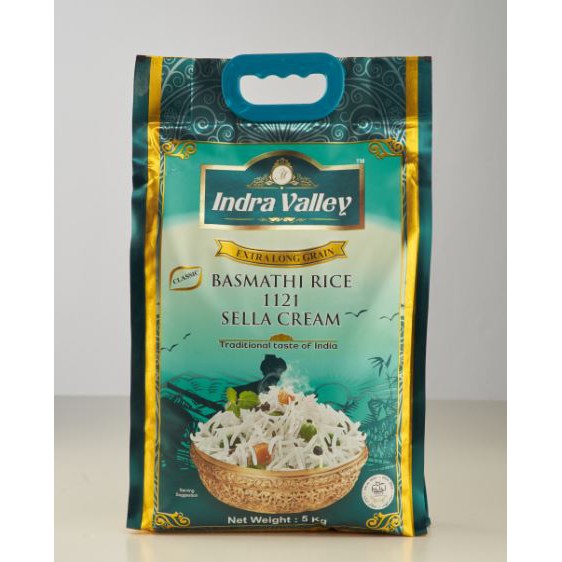 Indra Valley Pusa 1121 Sella Cream Basmathi 5kg | Shopee Malaysia