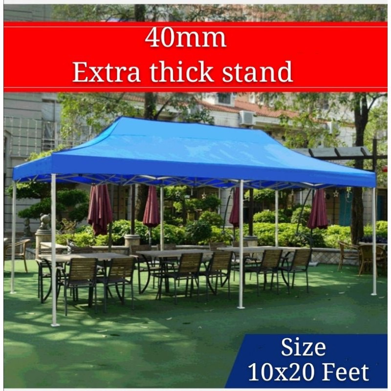 10X20 FT 3X6M HEAVY DUTY FOLDING CANOPY TENT kanopi bazar pasar MALAM ...