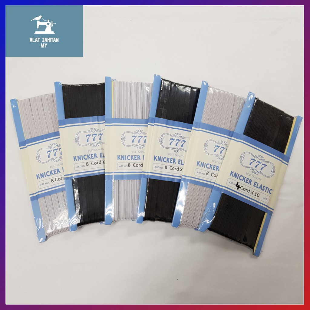 SCZ 777 Kincker Elastic / Elastic Band (1pc) Black&White | Getah ...