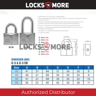 100% ORIGINAL Solex Padlock G5 Anti-Cut Padlock Key Alike System Solex ...